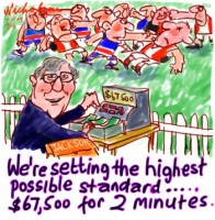 football melee | nicholsoncartoons.com.au